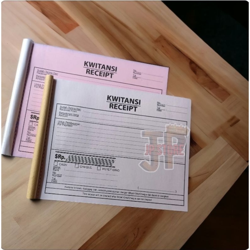 Jual KWITANSI BESAR | RECEIPT TANDA TERIMA 1/2 FOLIO 2 RANGKAP 2 PLY ...
