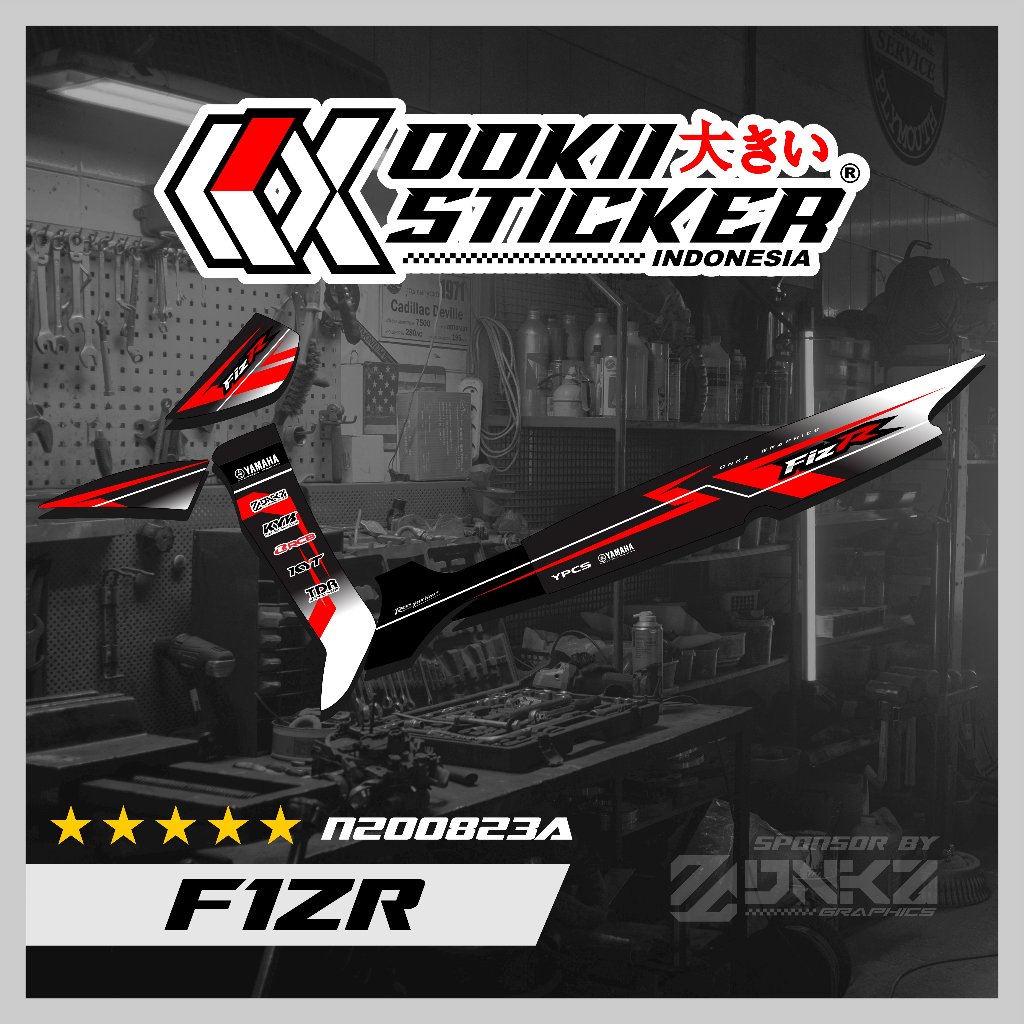 Jual Stiker Yamaha FIZR / F1ZR Decal Striping Yamaha FIZR / F1ZR ...