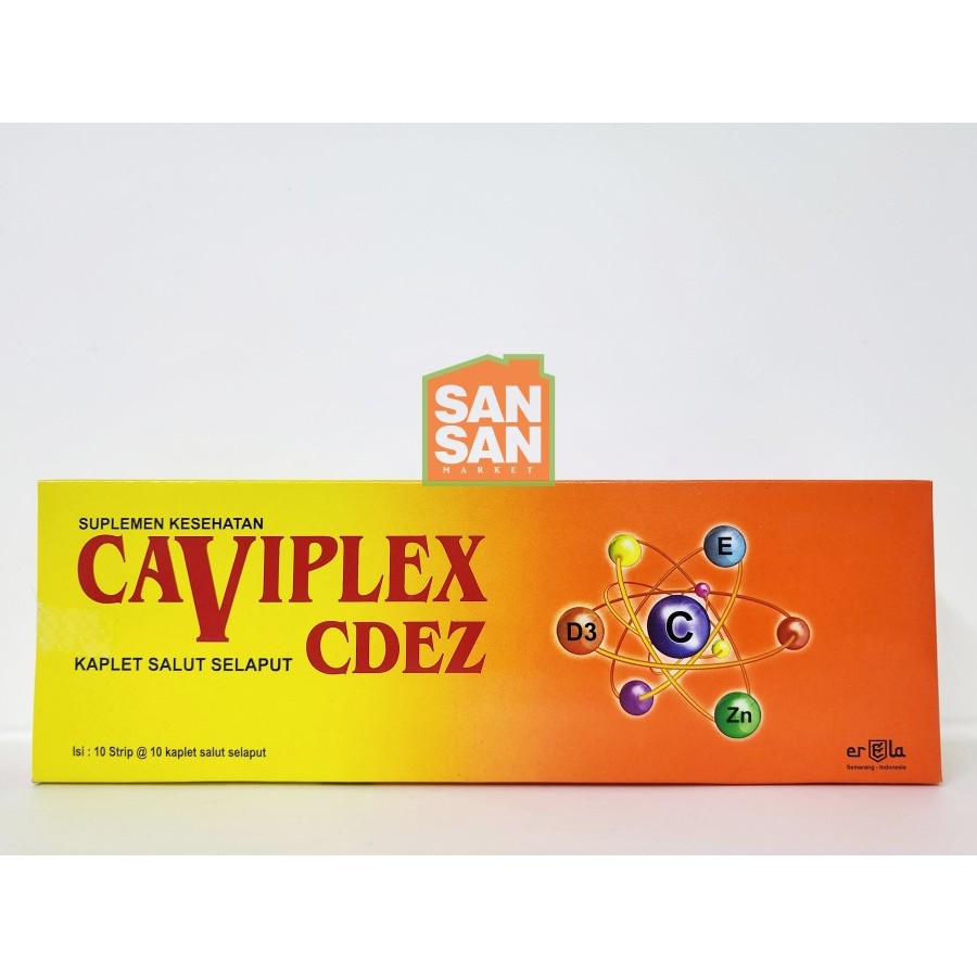 Jual Caviplex CDEZ Box isi 100 kaplet - suplemen vitamin c d e zinc ...
