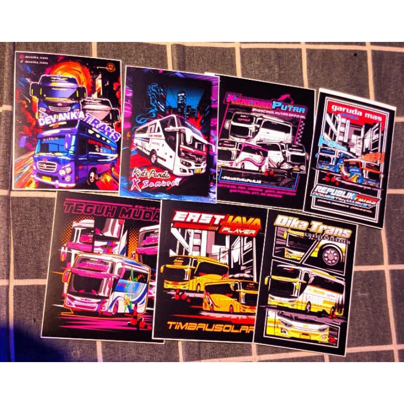 Jual COD Stiker Buss Keren Premium High Quality Termurah ( 30 Stiker ...
