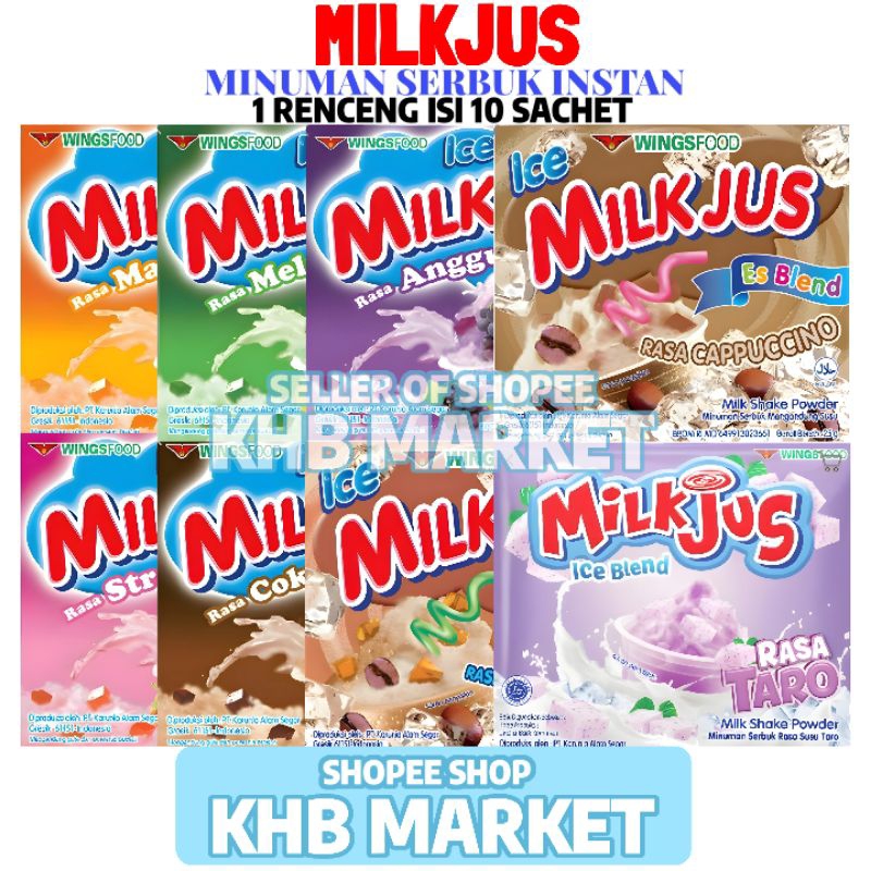 Jual Milkjus Minuman 1 Renceng Isi 10 Sachet | Shopee Indonesia