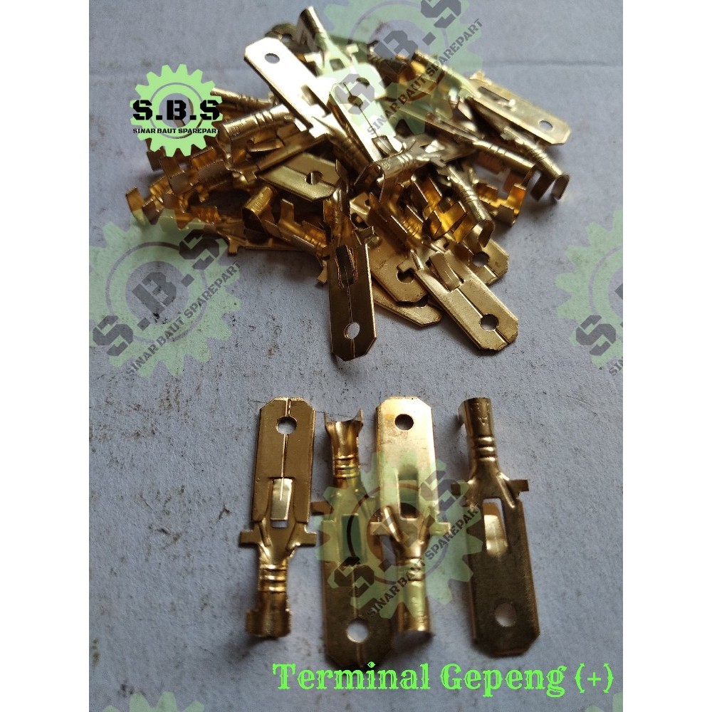 Jual TERMINAL SKUN GEPENG COWOK / TERMINAL SKUN H2832 (ISI 100 pcs ...