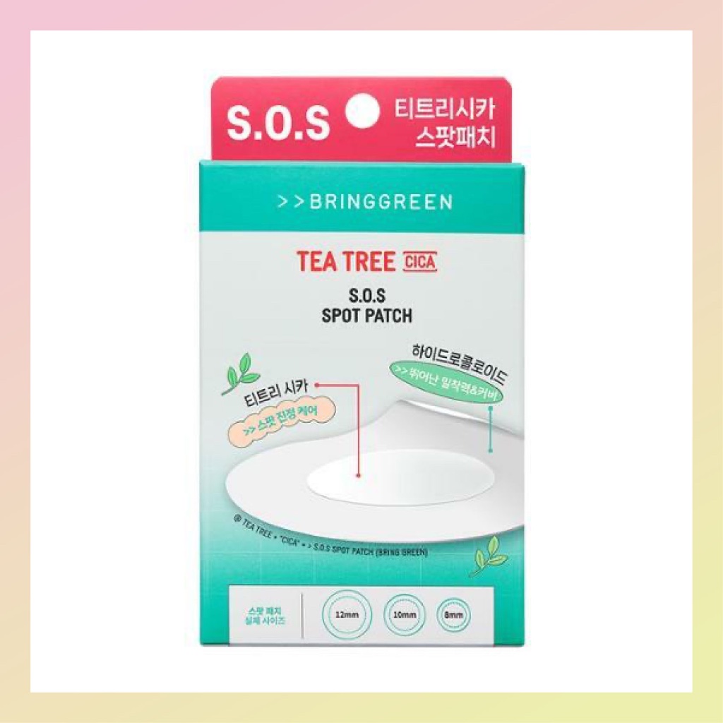 Jual [READY LIMITED] BRING GREEN Tea Tree Cica SOS Spot Patch 75 + 25 ...