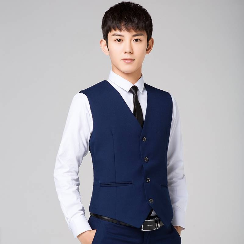 Jual Rompi Vest Jas Pria Formal Hitam Slimfit Kerja Kantor Premium ...