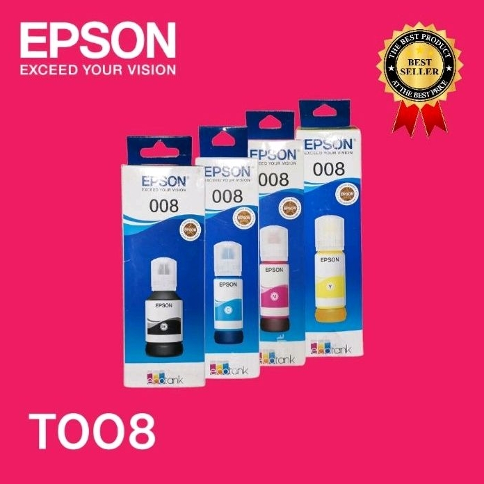 Jual Tinta Epson 008 Original 1 Set For L15150/L15160 | Shopee Indonesia