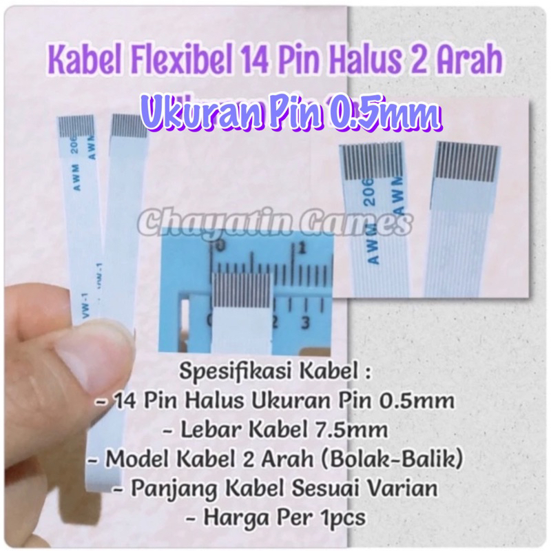 Jual Kabel Flexibel 14 Pin Halus 2 Arah Panjang sesuai Varian - Ukuran ...