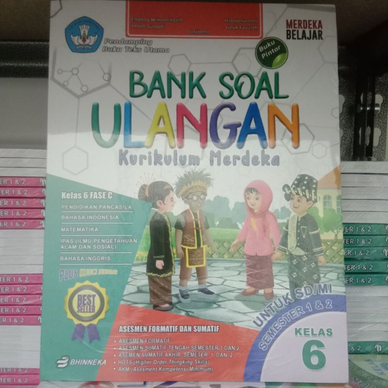 Jual BANK SOAL ULANGAN Kurikulum Merdeka untuk SD Kelas 6 Semester 1 & 2 / Disertai Kunci ...