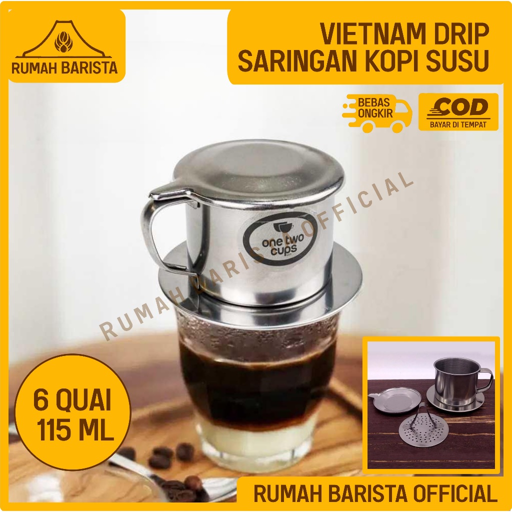 Jual Vietnam Drip 6Q 115ML Saringan Kopi Susu Murah Dripper Coffee ...