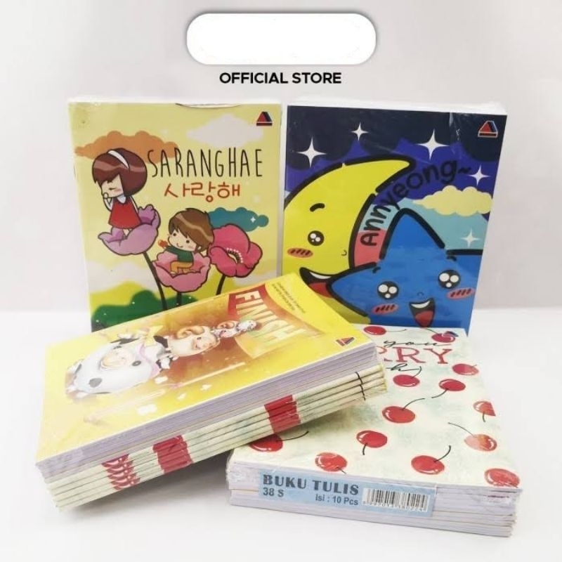 Jual Buku Tulis Kwarto SEGITIGA isi 30-58 Lembar - 1 Pak isi 10 Buku ...