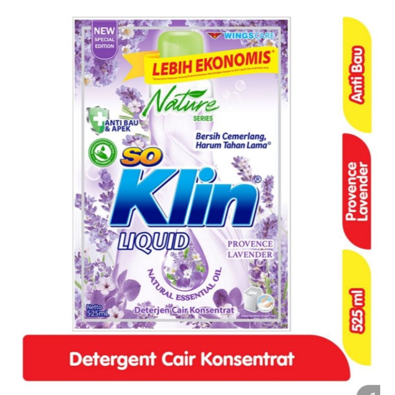 Jual Soklin So Klin Liquid Detergent Cair Konsentrat 525ml | Shopee Indonesia