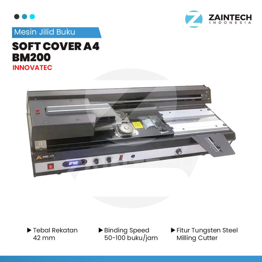 Jual Mesin Jilid Buku Soft Cover INNOVATEC A4 BM200 | Mesin Produksi ...