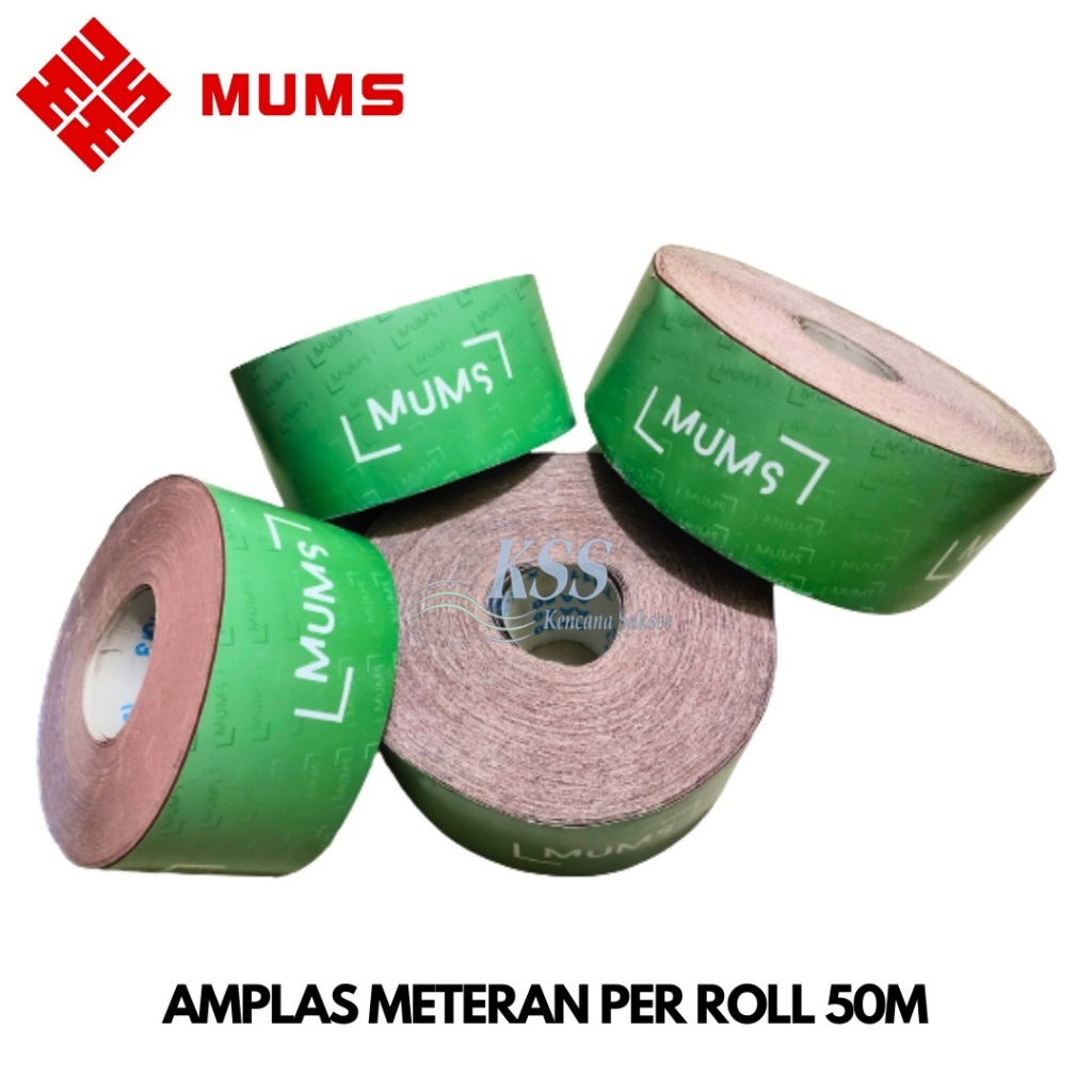 Jual Amplas Meteran Per Rol / Roll Grit Kayu Tembok Besi 4" x +/-50 ...