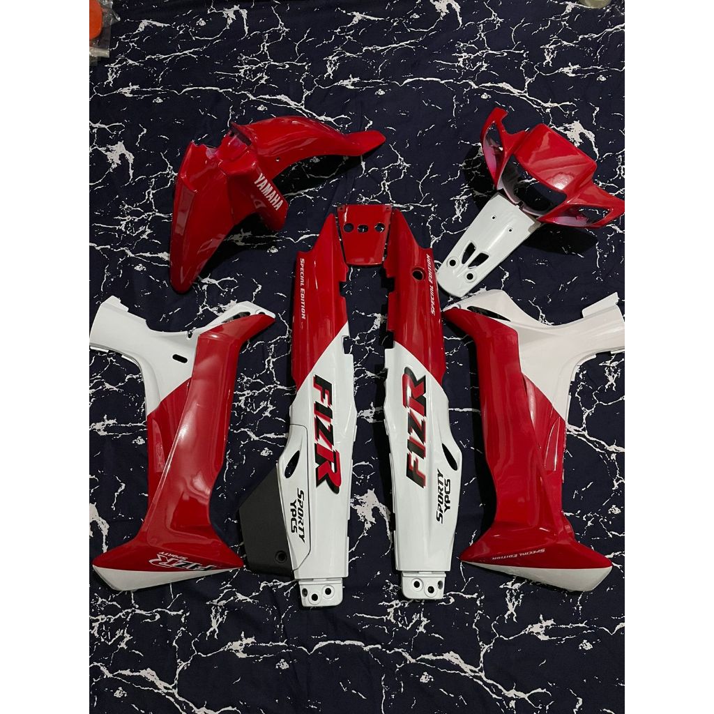 Jual COVER BODY BODI SET YAMAHA FIZ R MARLBORO MERAH PUTIH BAGUS ...