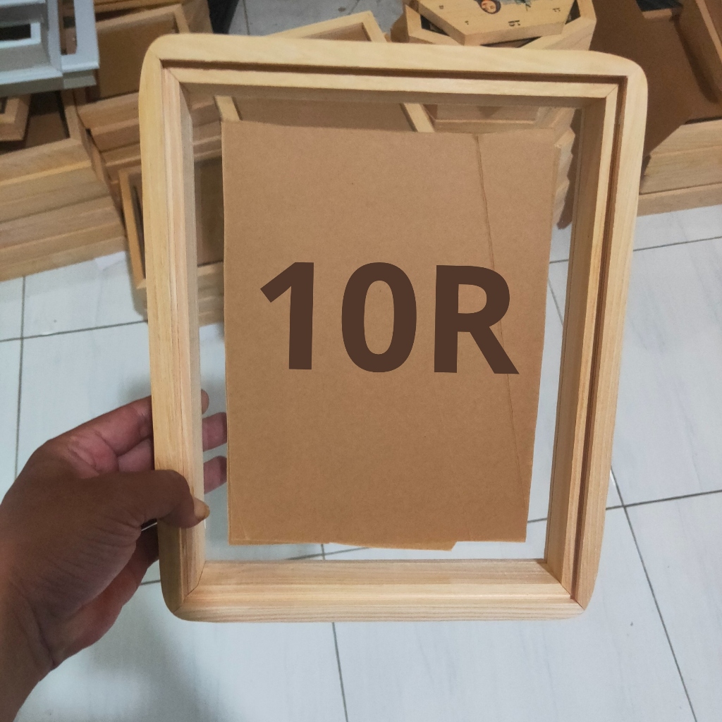 Jual Pigura / Bingkai kayu 3D ukuran 10R 25X30 cm SUDUT LENGKUNG SPACE ...