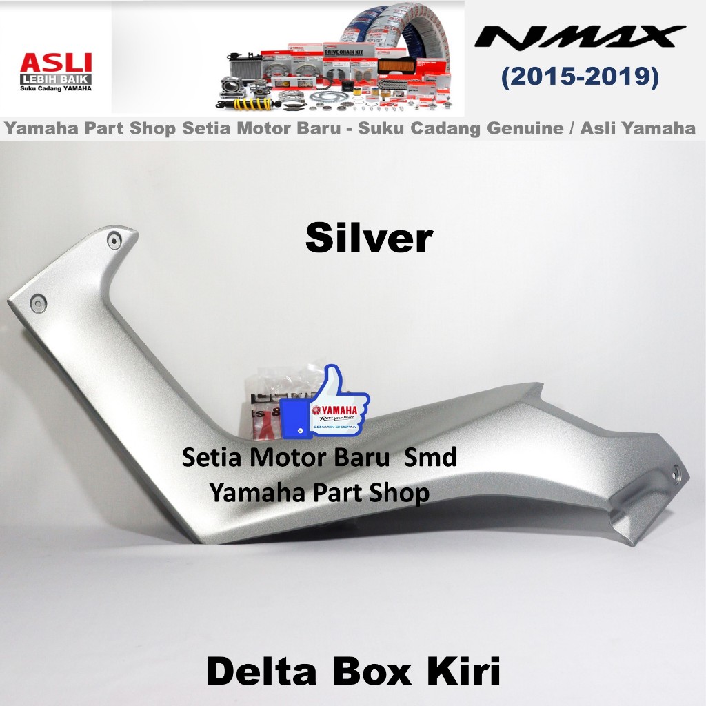 Jual Delta Box Cover Side Kiri Silver Nmax N Max Old Asli Yamaha ...