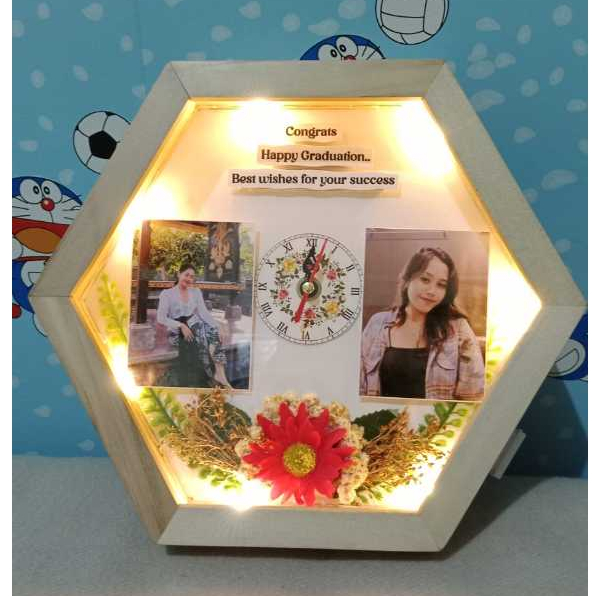Jual 1 HARI JADI FRAME 3D 8R- JAM MENYALA, BISA REQUEST | Shopee Indonesia