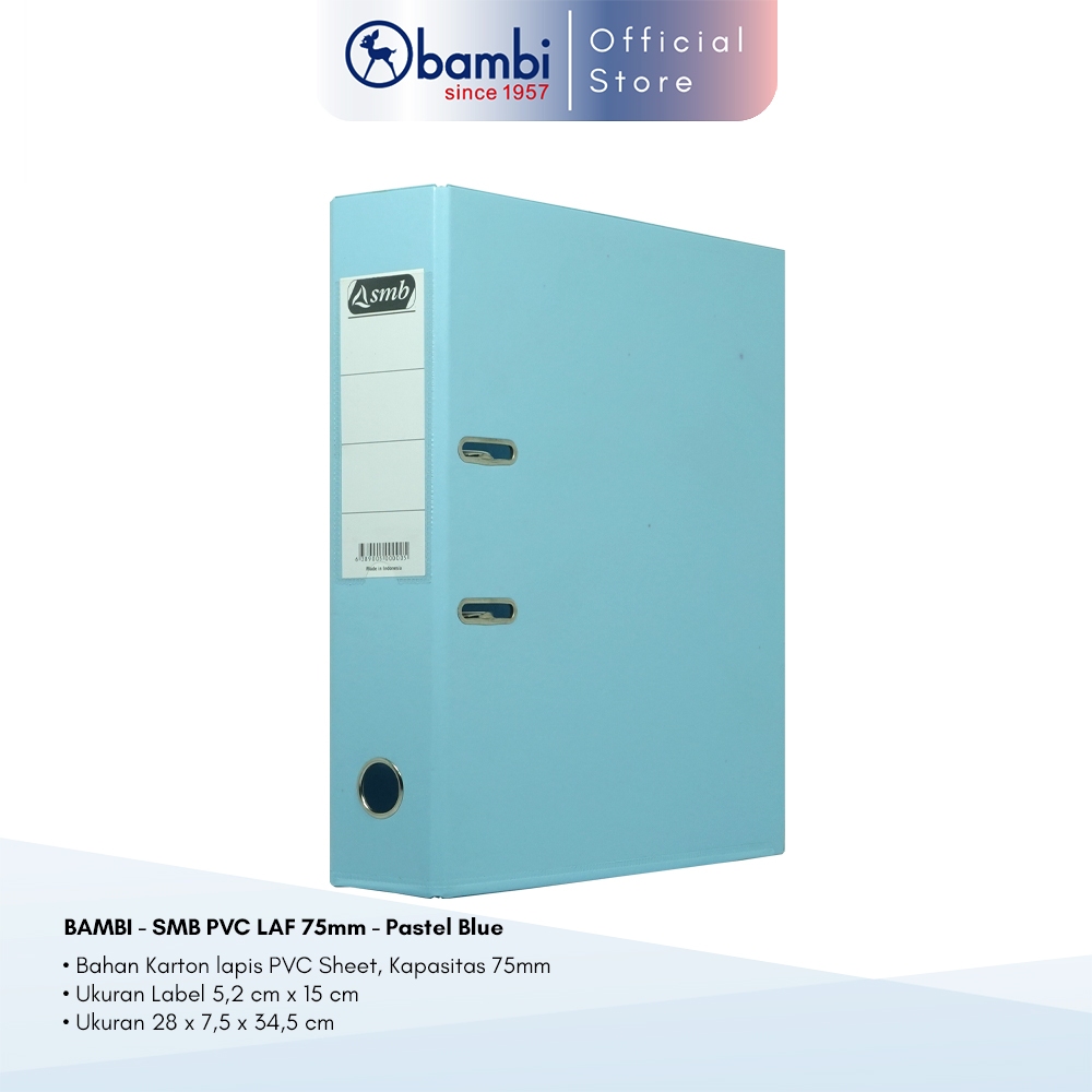 Jual Bambi x SMB Lever Arch File Ordner Folio All Color Jumbo Size 75 ...