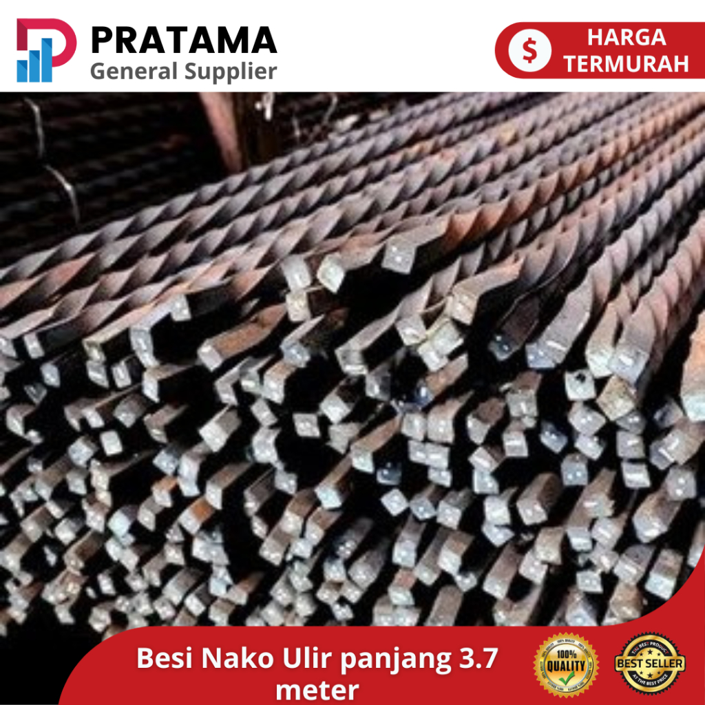 Jual Besi Tulangan Besi Nako Ulir panjang 3.7 meter | surabaya | Shopee ...
