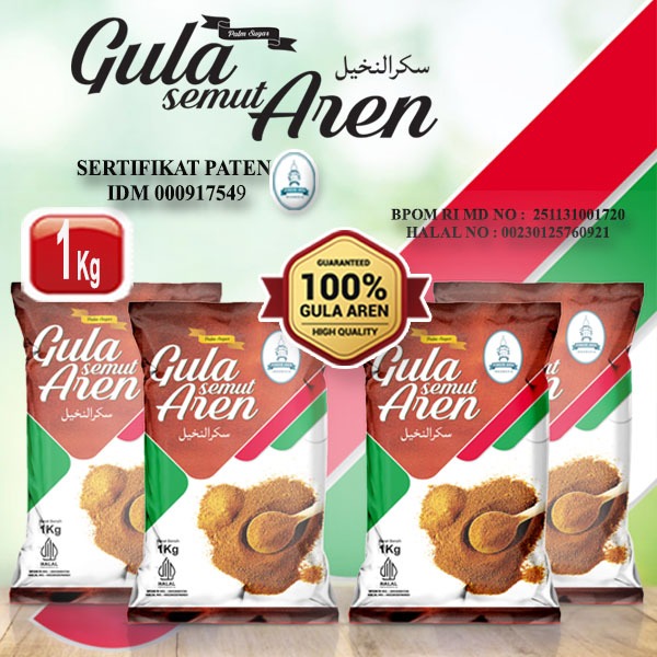 Jual Pondok Aren Gula Aren Bubuk Asli Murni 100% Organik 1kg Gula Aren ...