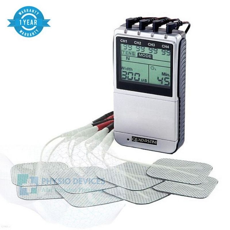Jual QUAD STIM PLUS TENS + EMS / NMES 4 CHANNEL ALAT FISIOTERAPI MADE ...