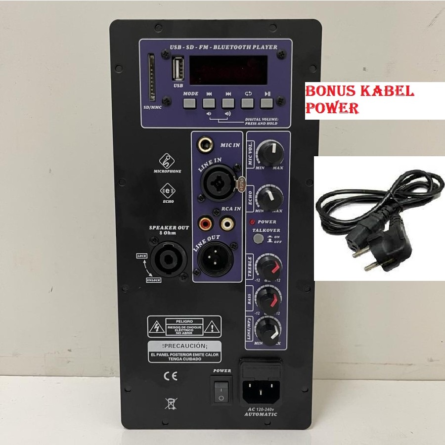 Jual Mesin Speaker Aktif / Power Kit Aktif 500 Watt Original 10-D + USB ...