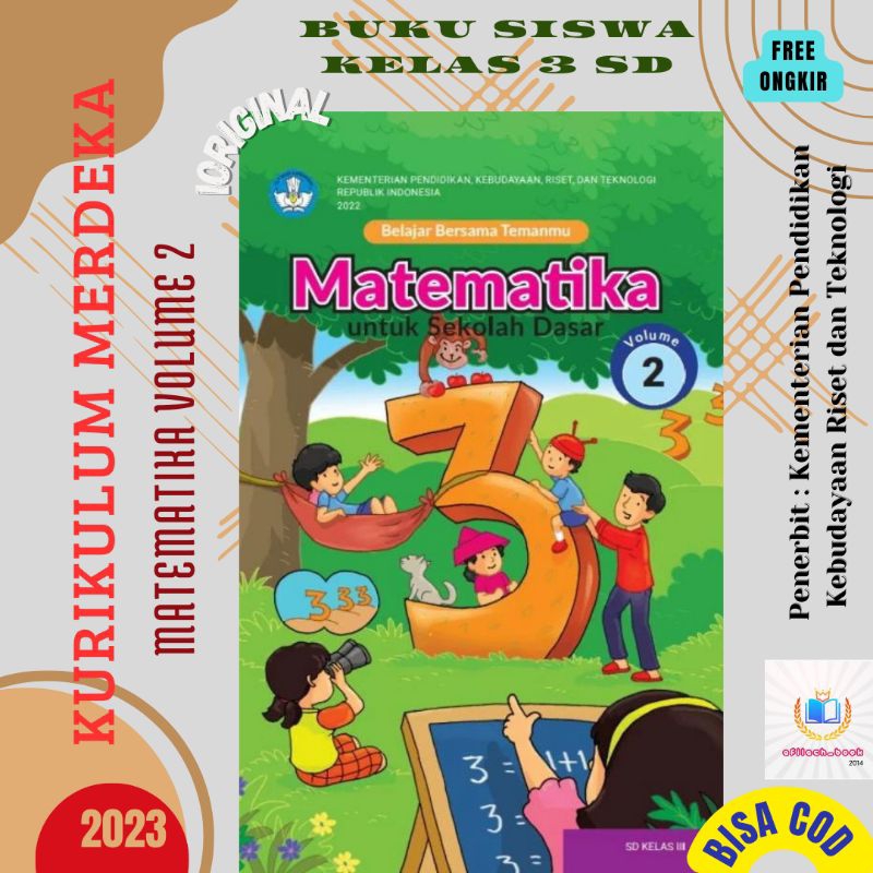 Jual Buku Siswa Matematika Kelas 1 2 3 4 5 6 SD MI Kurikulum Merdeka Penerbit Kemendikbudristek ...