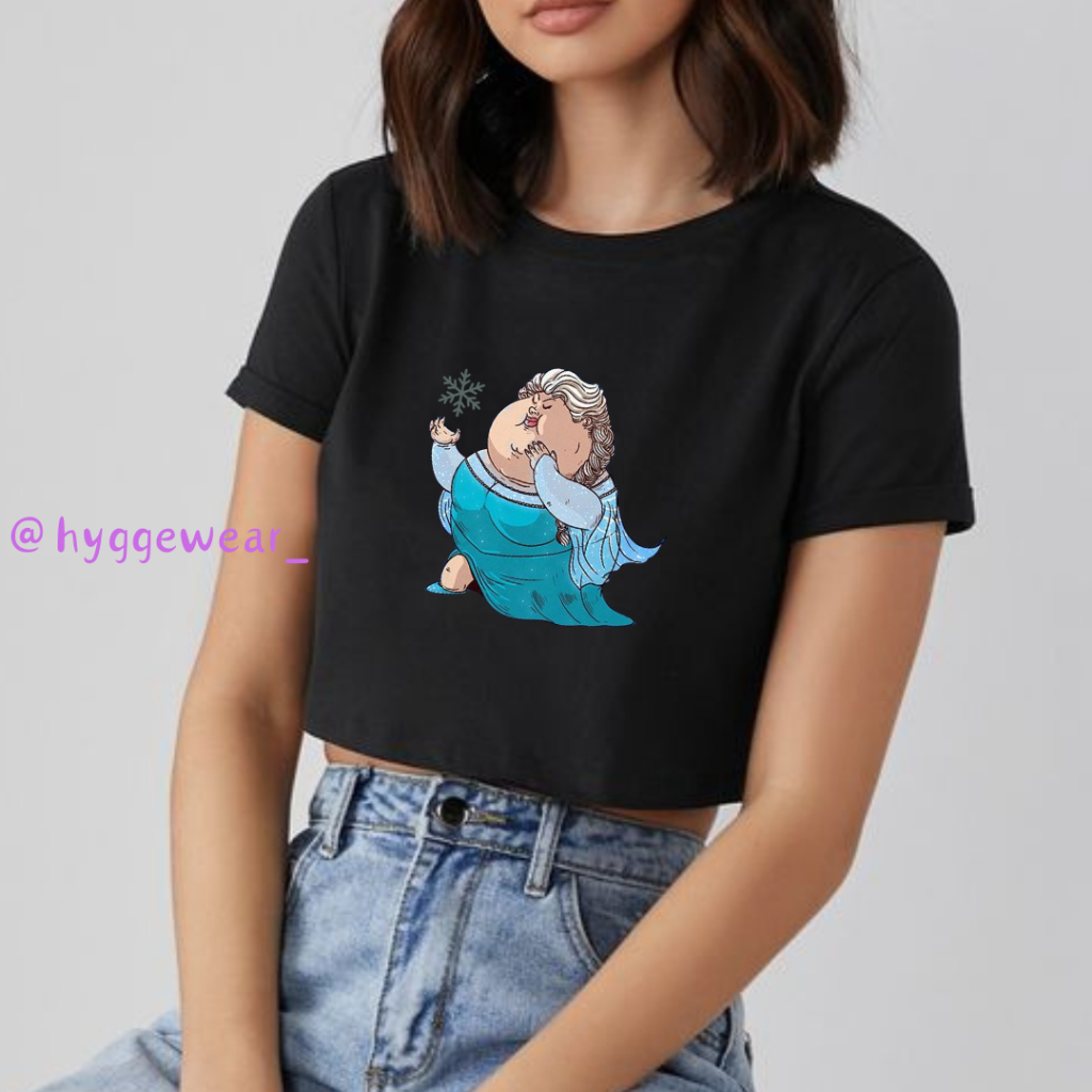Jual Elsa Frozen - Crop Top Lucu - Hygge Wear | Shopee Indonesia