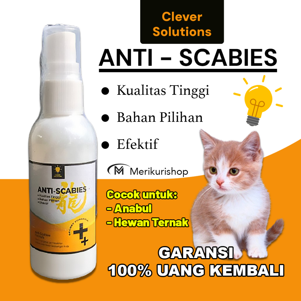 Jual Clever Solution Obat Jamur Scabies Demodex Parasit Impetigo Kutu ...