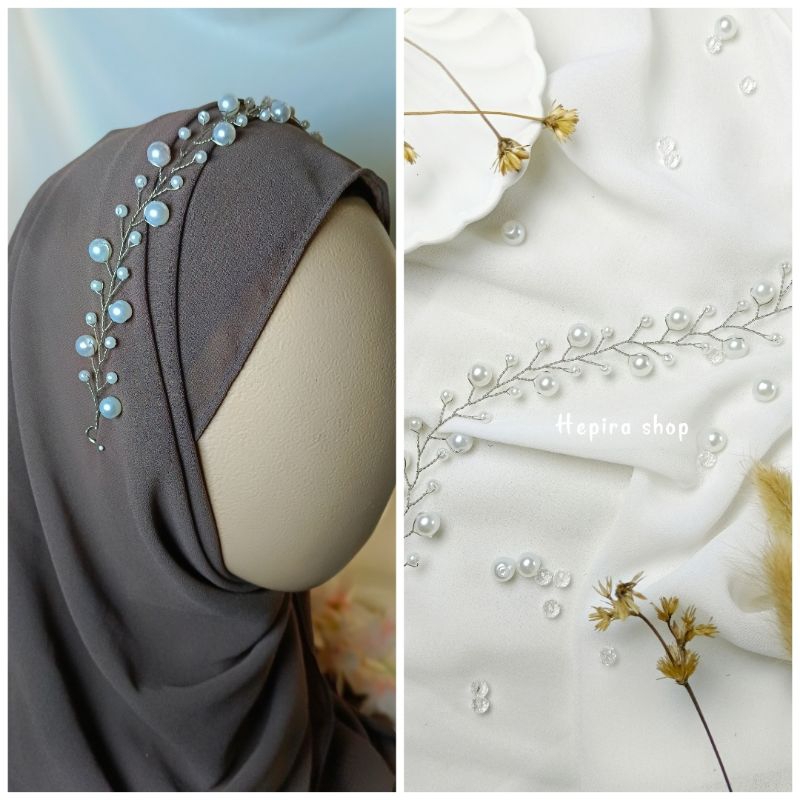 Jual headpiece hijab mutiara (HARGA GROSIR KHUSUS YANG BELI BANYAK ...