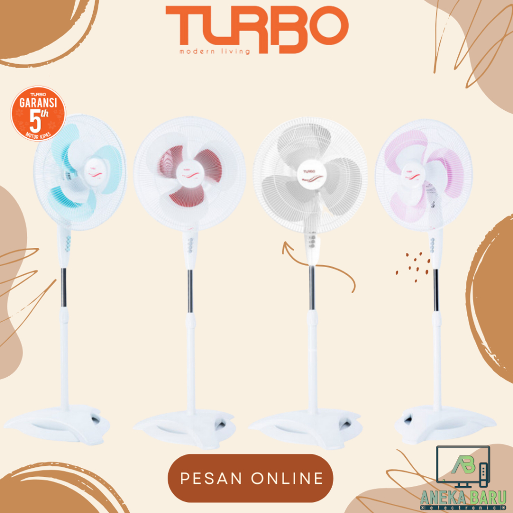 Jual [READY & COD] Turbo Stand Fan Kipas Angin Berdiri CFR-3086 / CFR3086 / CFR 3086 (16 Inch ...
