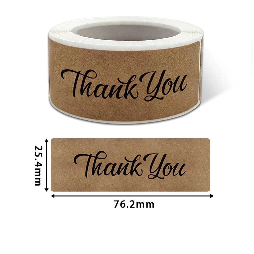 Jual Stiker PREMIUM Thank You Panjang Isi 120 pcs INI DALAM BENTUK ROLL ...