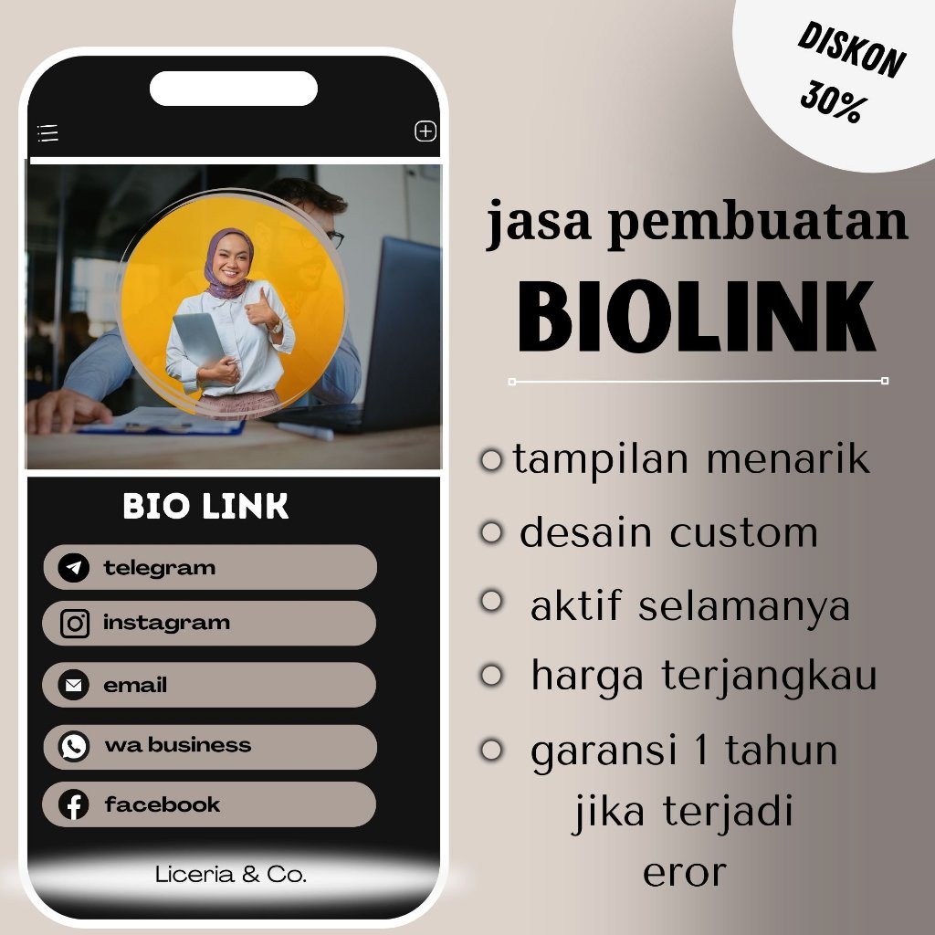 Jual Best Seller BioLink Pro I Template Bio Link Page Siap Pakai ...