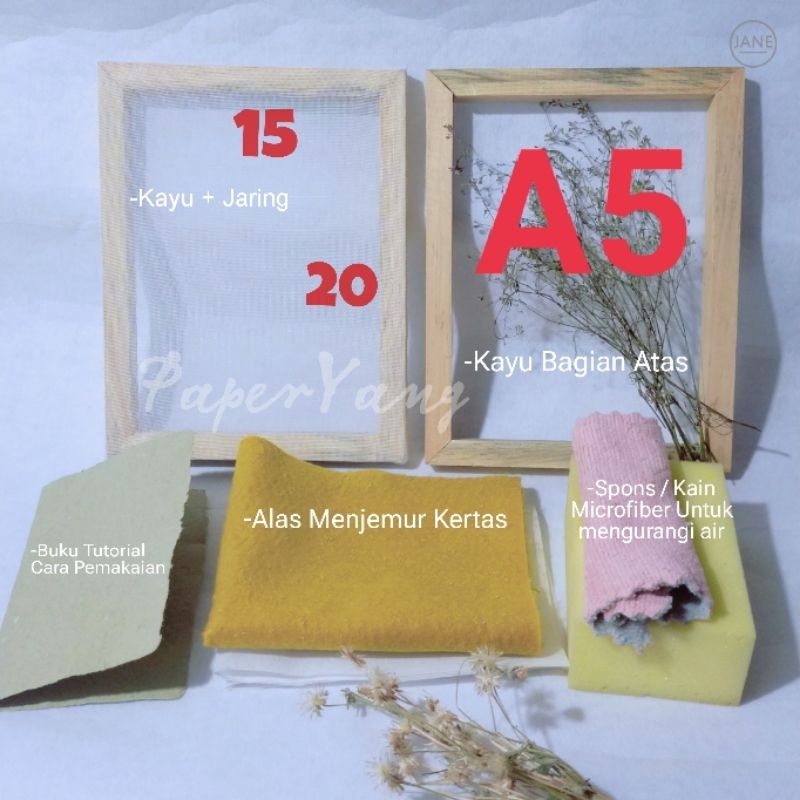 Jual Cetakan Kertas Daur Ulang A5 Paket Komplit by Paperyang / Handmade ...
