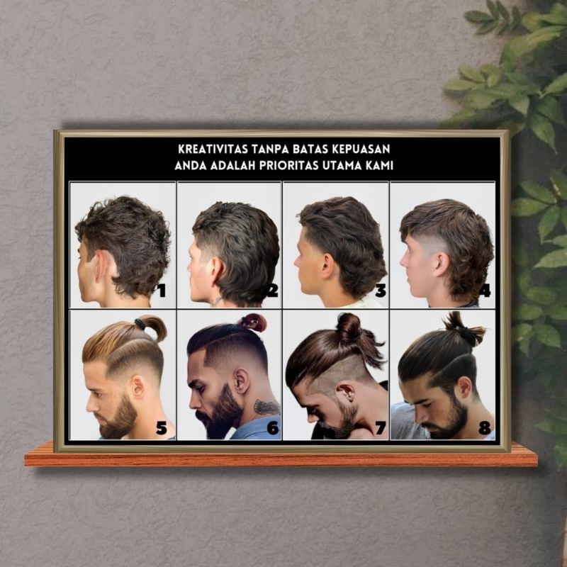 Jual Poster Barbershop Poster Pangkas Rambut Poster Model Potong Rambut ...