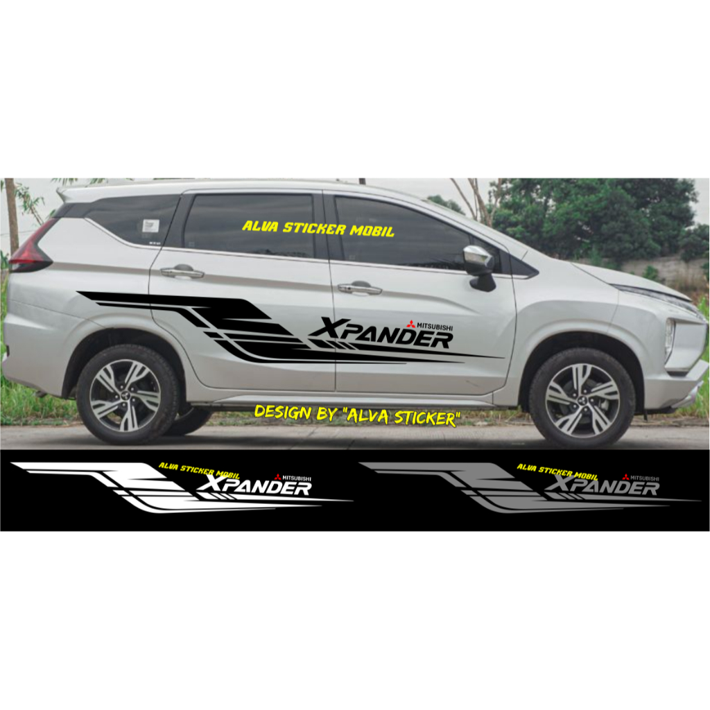 Jual sticker xpander stiker xpander list cutting side body mobil mitsubishi xpander xpander ...