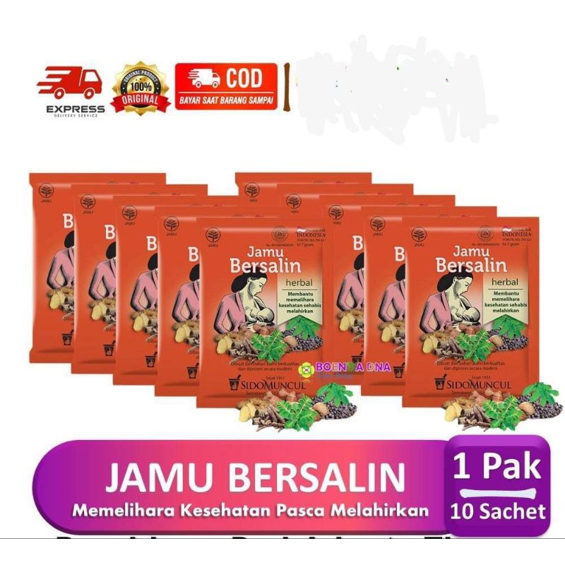 Jual jamu bersalin 10s sidomuncul habis bersalin | Shopee Indonesia