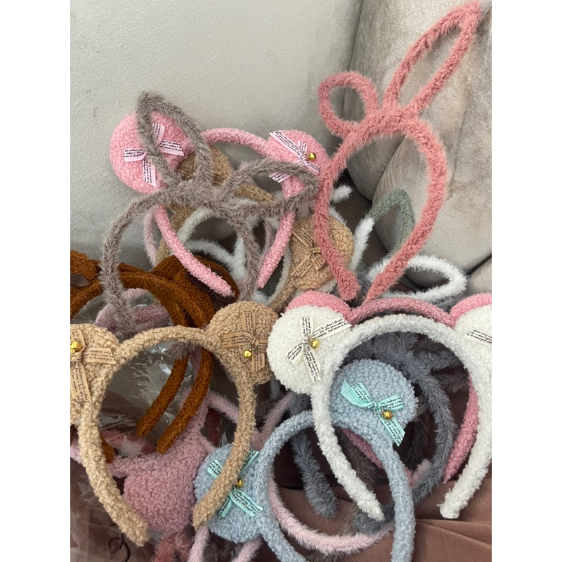 Jual Bandana Bando Korea Fashionable Bando Kekinian pita kuping kelinci ...