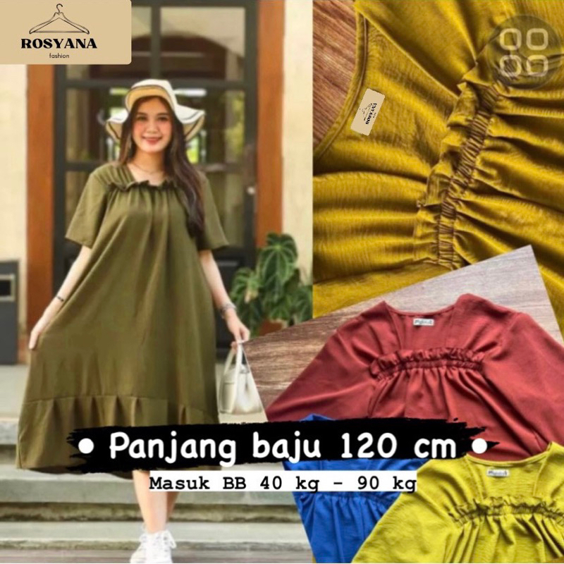 Jual Daster Fuji Bahan Crinkle Airflow | Long Dress Fuji Daster Busui ...