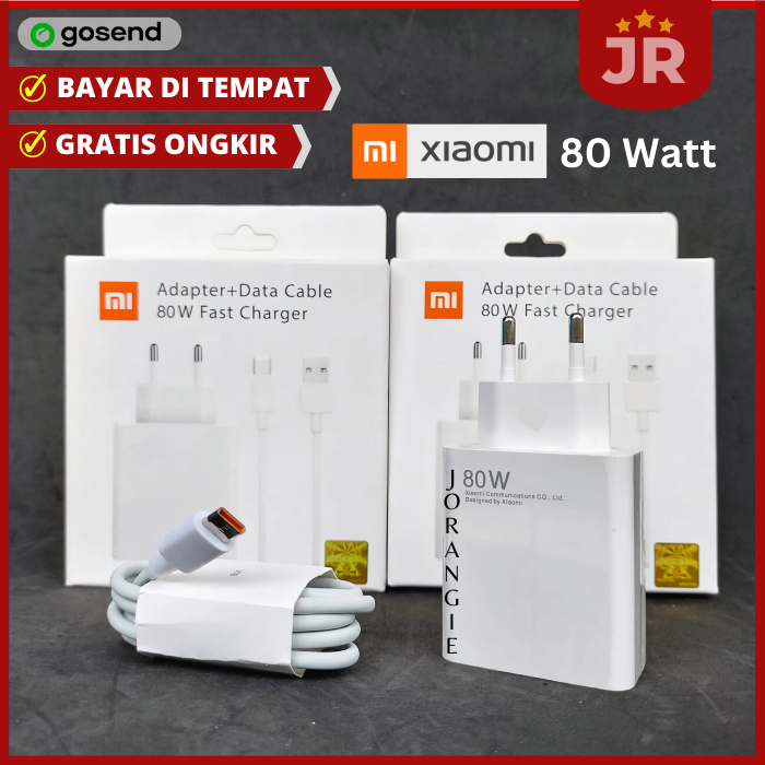 Jual Charger Carger Xiaomi 80W / 80 Watt Adapter + Data Cable Type C ...