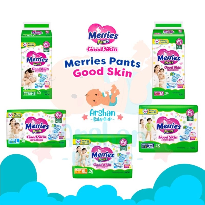 Jual Merries Pants Good Skin S40 M34 L30 XL26 XXL28 | Shopee Indonesia
