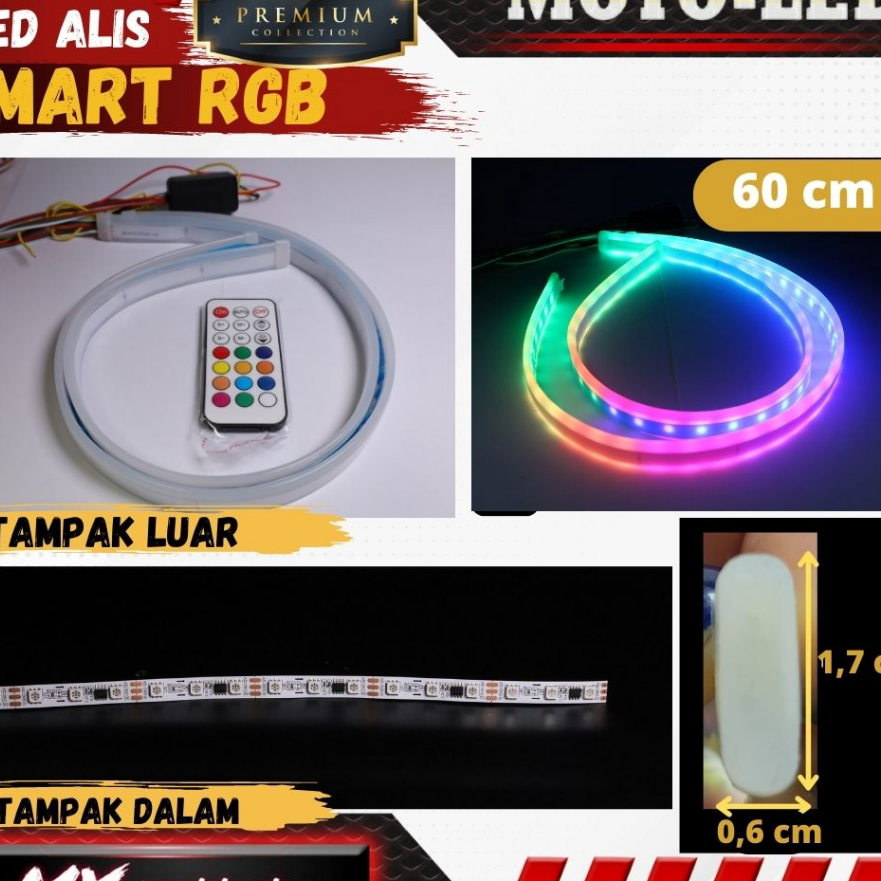 Jual Banyak Peminat LED ALIS SMART RGB 60 CM (REMOTE) RUNNING SEIN. | Shopee Indonesia
