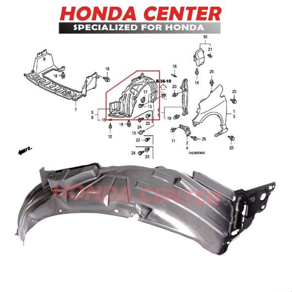 Jual Harga Heboh inner linner fender spakbor dalam atas ban slebor ...