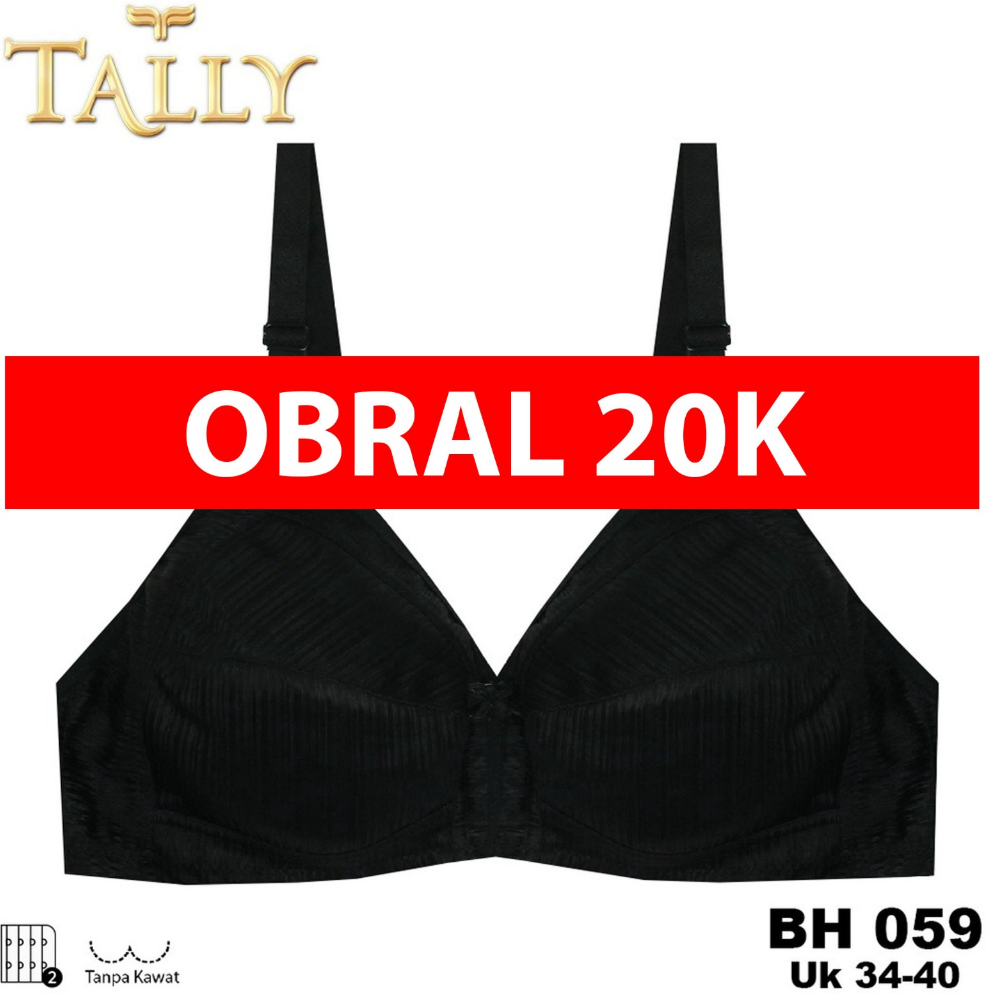 Jual mst-90 TALLY x Sarwendah 1 Pcs BH 059/058 Bra Tanpa Kawat Tanpa Busa Kait 2 Cup B-C Bra ...