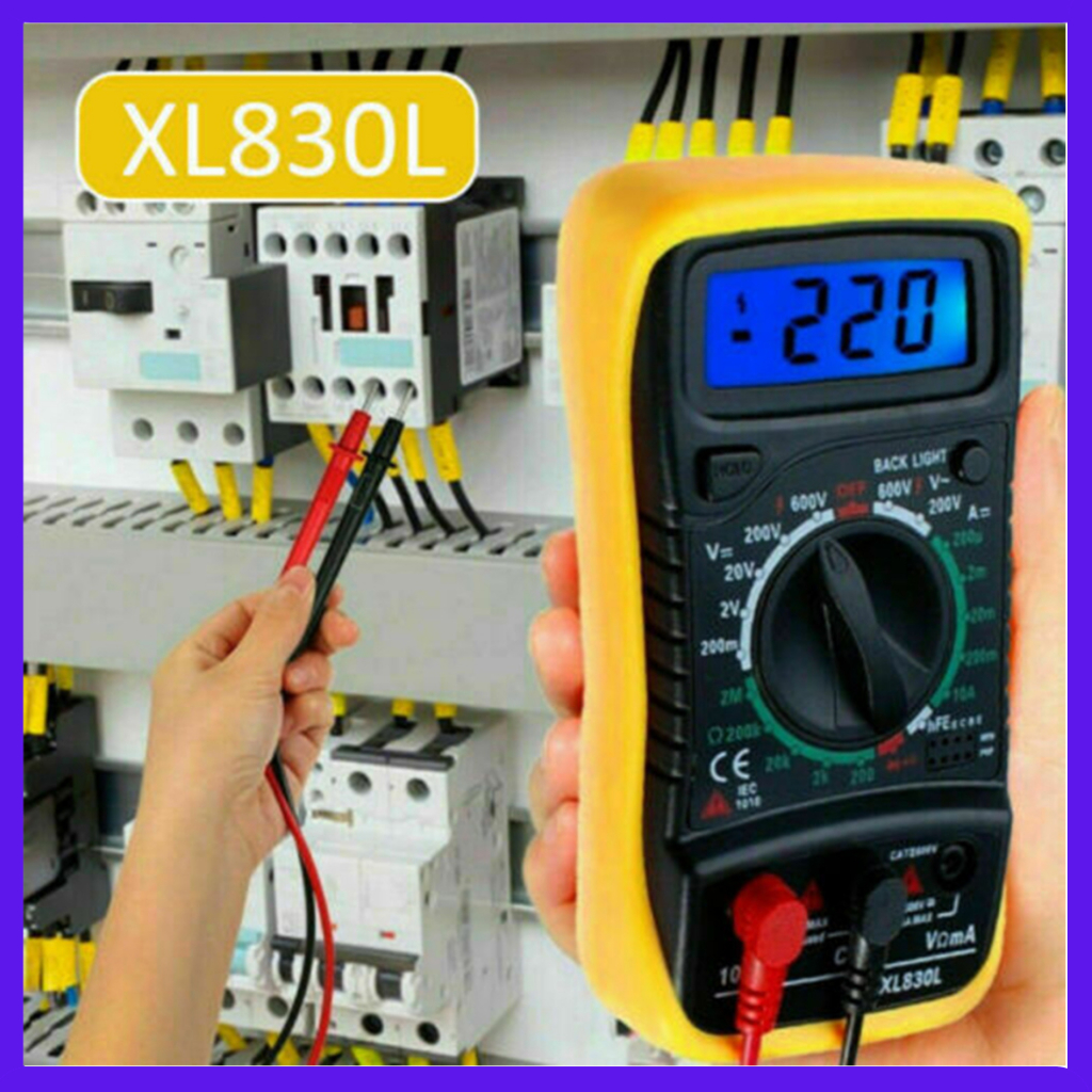 Jual XL830L Handheld Digital Multimeter LCD Backlight Portable AC/DC ...