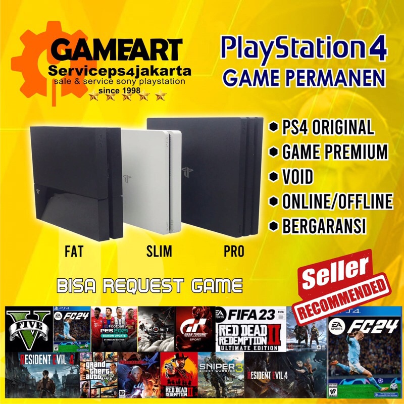 Jual PS4|FAT|SLIM|GAME PERMANENT JAILBREK|CFW|ONLINE|OFFLINE | Shopee ...