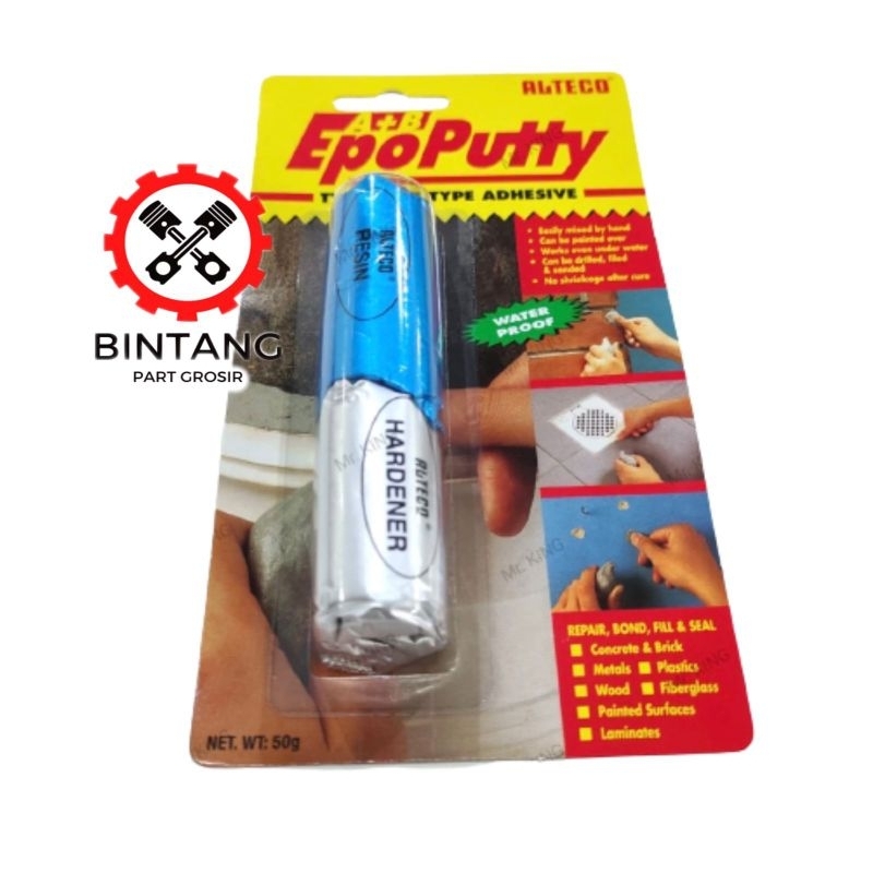 Jual Lem porting epo putty alteco 50g | Shopee Indonesia