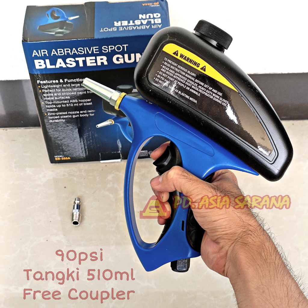 Jual Air Sandblaster Abrasive Gun Gravity Sandblasting Sand Blast Pasir Pneumatic SB-255A ...