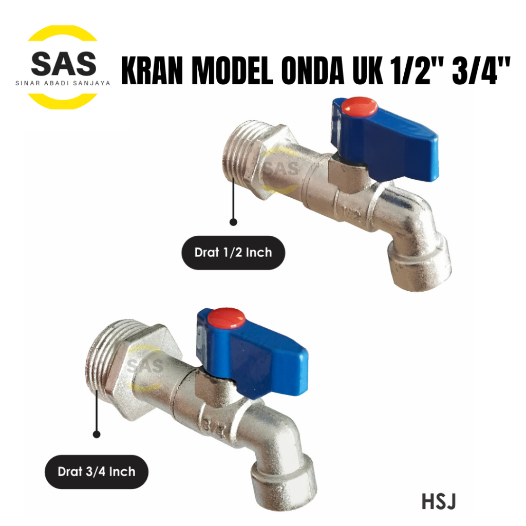 Jual [SAS] Kran Tembok Model Onda 1/2" 3/4" Body Panjang Hsj | Shopee ...