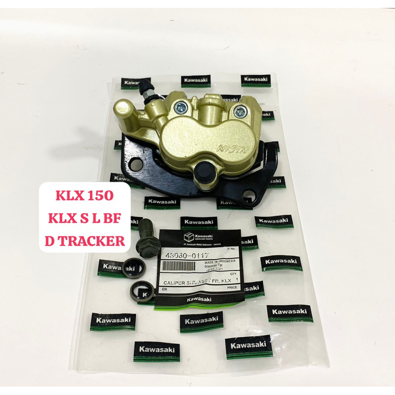 Jual KALIPER CAKRAM PALA BABI DEPAN KLX 150 S L BF DT D TRACKER TREKER KAWASAKI ORI NISSIN SET ...