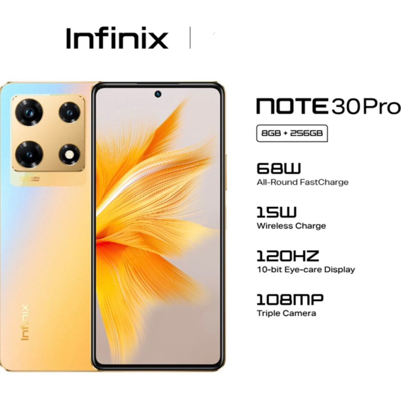 Jual Infinix Note 30 Series | Note 30 Pro NFC 8GB 256GB | Note 30 NFC 8/256 - 120Hz G99 Dual ...